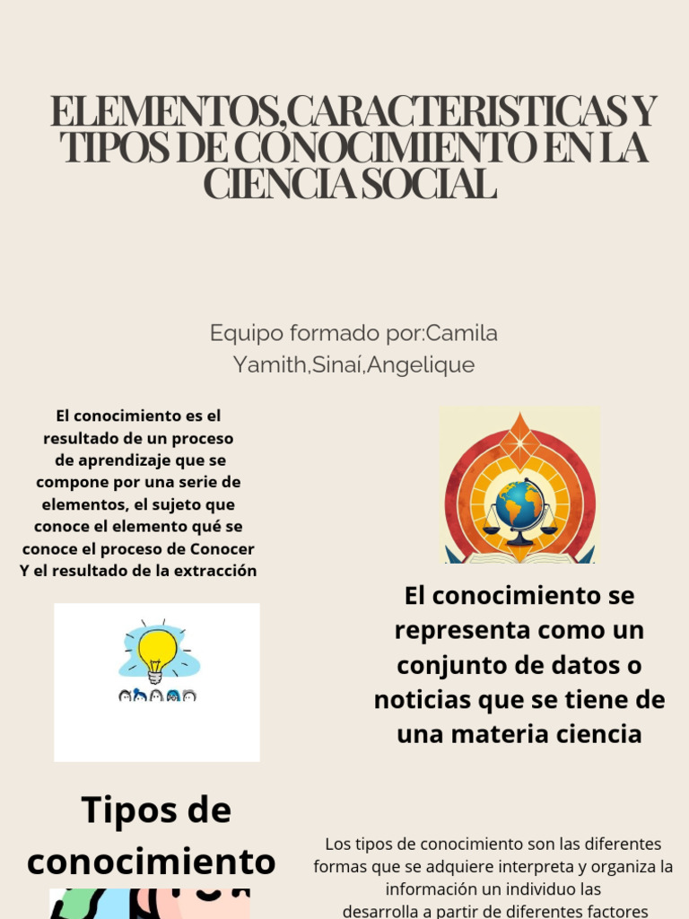 Elementos,Caracteristicas y Tipos de Cono en La Ciencia Social.pdf | PDF | Experiencia ...