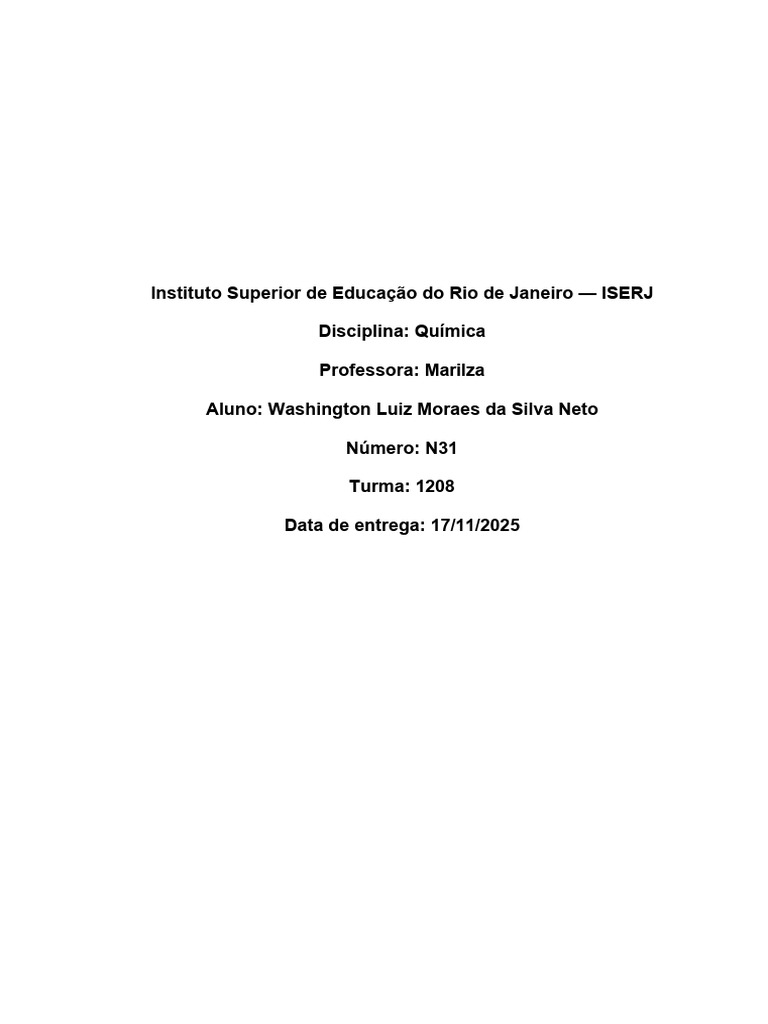 Trabalho de Qui Mica a A | PDF | Corrosão | Eletroquímica