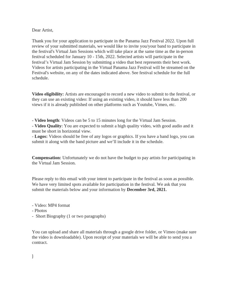 Dear Artist | PDF