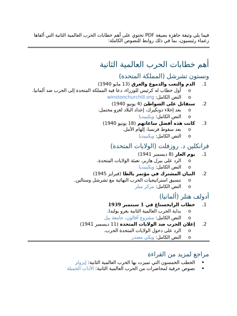 Ww2 President Speeches (1) | PDF