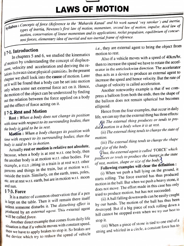 Unit - 2 Force &motion Physics 12-Sept-2025 | PDF | Force | Momentum