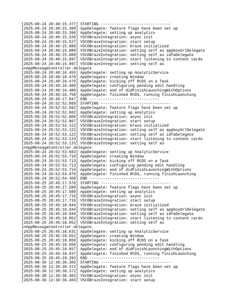 App Launch Log | PDF | System Software | Software