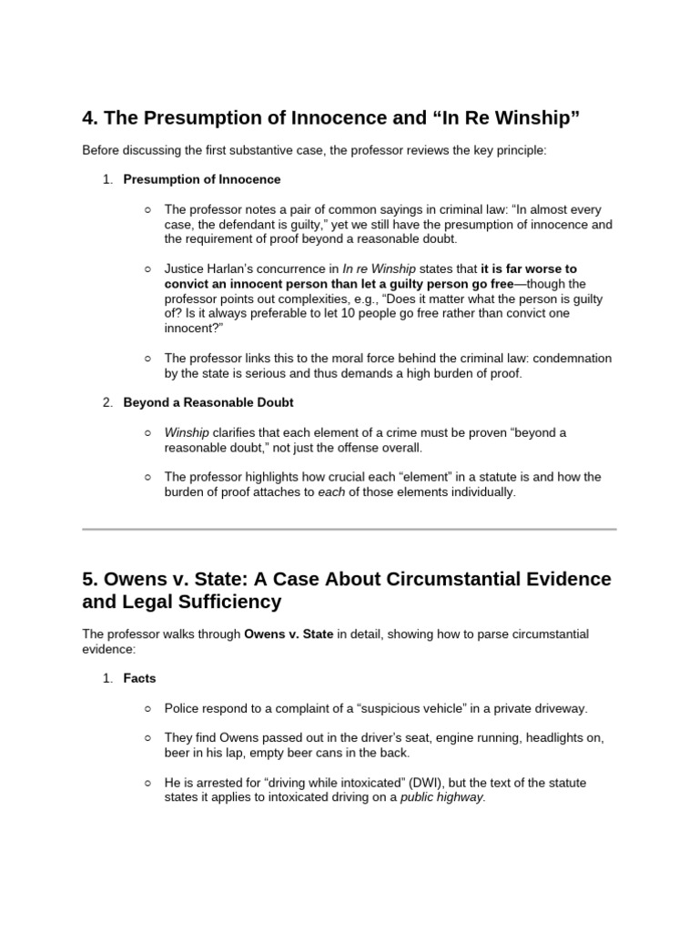 Criminal Law Lectur | PDF | Mens Rea | Intention (Criminal Law)