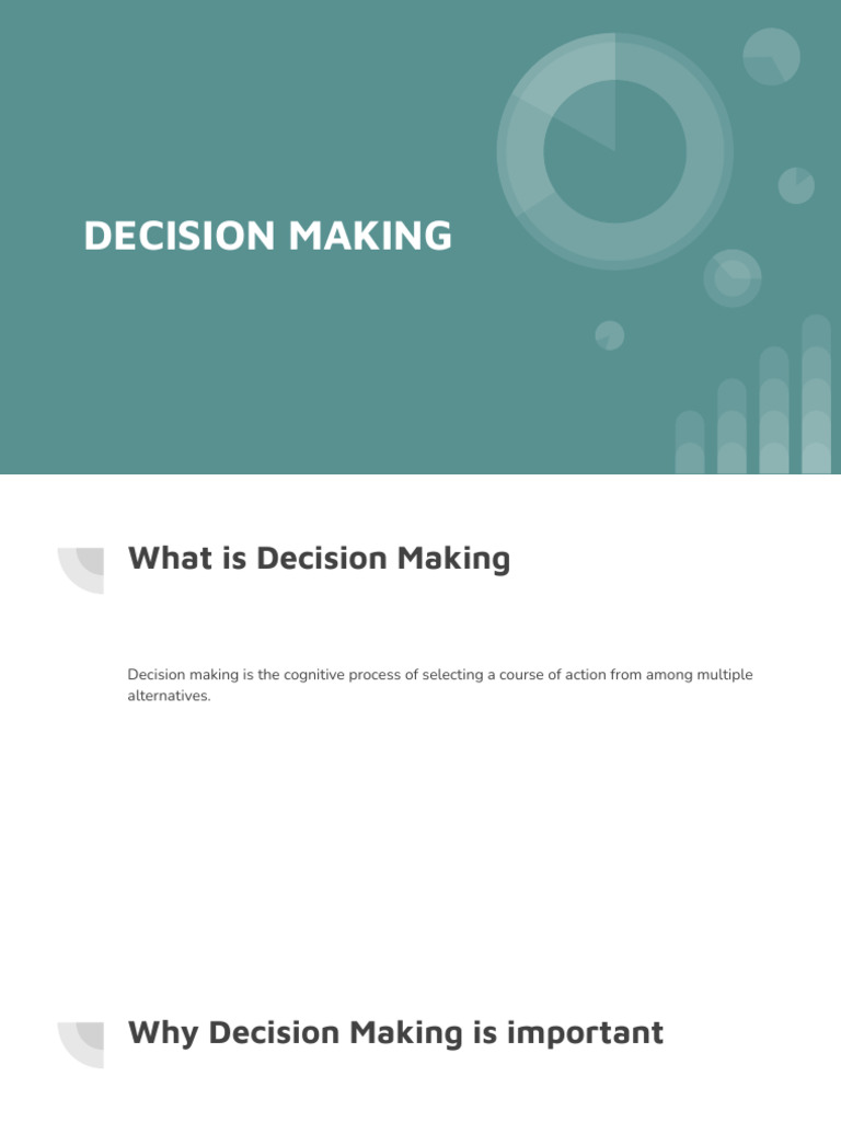 Decision Making | PDF