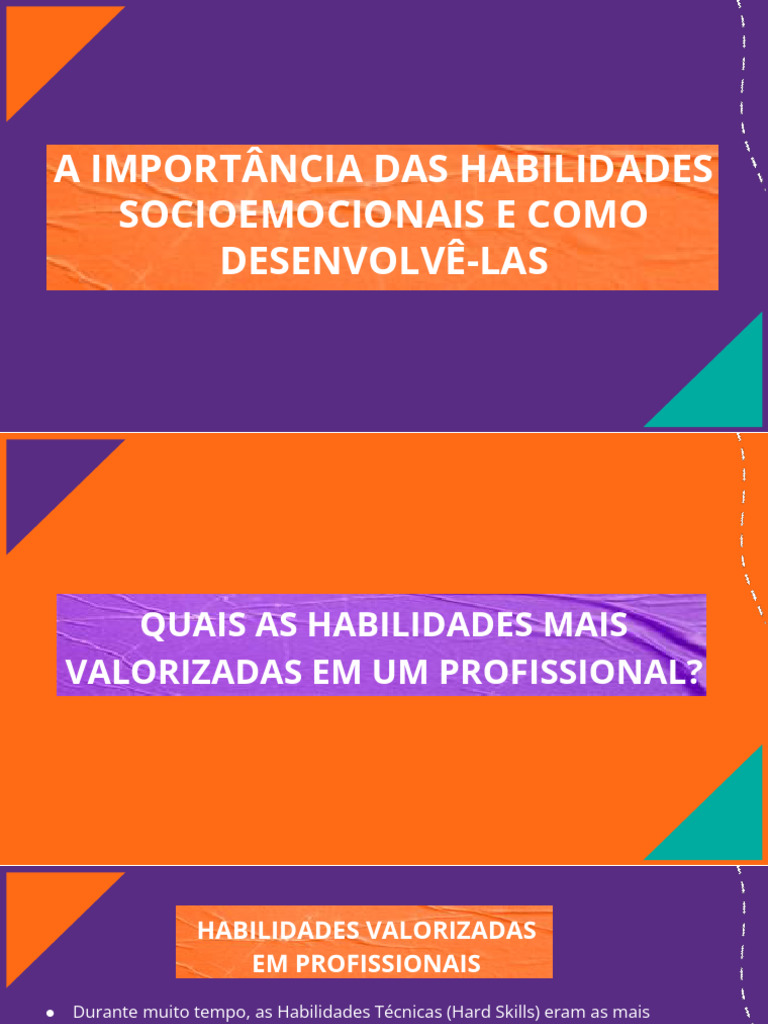 Habilidades Socioemocionais | PDF | Pensamento | Comunicação