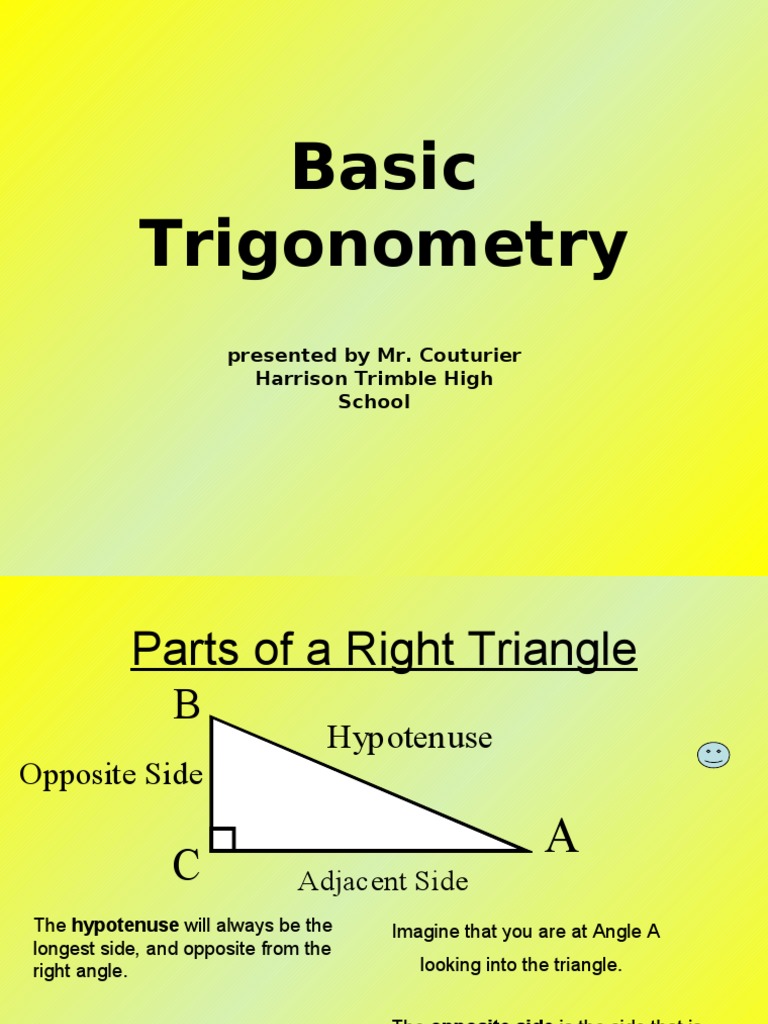 Basic Trigonometry | Trigonometric Functions | Trigonometry