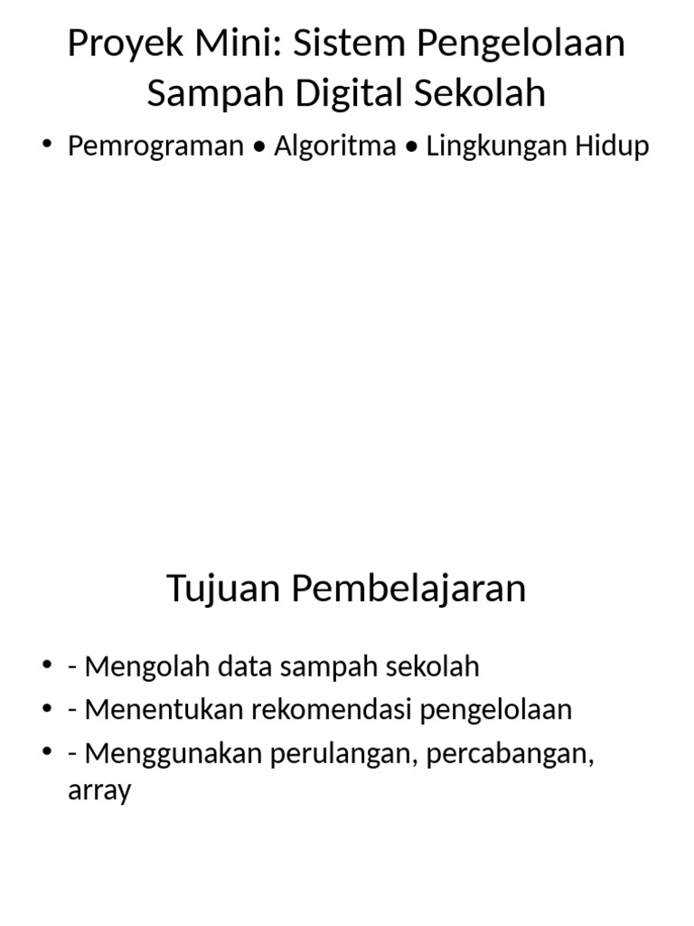 PPT Pengantar Sampah Digital | PDF