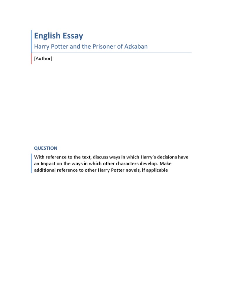 Harry Potter and The Prisoner of Azkaban | PDF | Fantasy Worlds ...