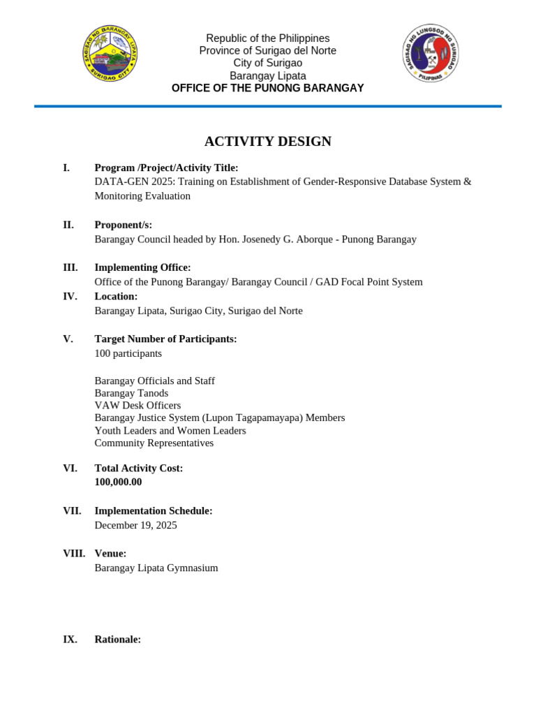 Activity Design - Gad | PDF | Social Psychology