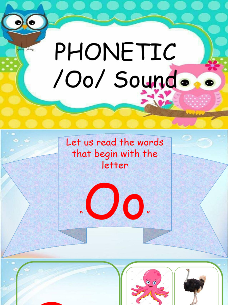 Letter Sound Oo Short Sound Online | PDF