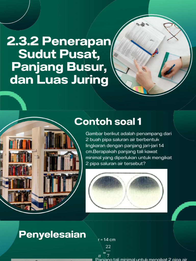 Penerapan Sudut Pusat_panjang Busur_luas Juring | PDF