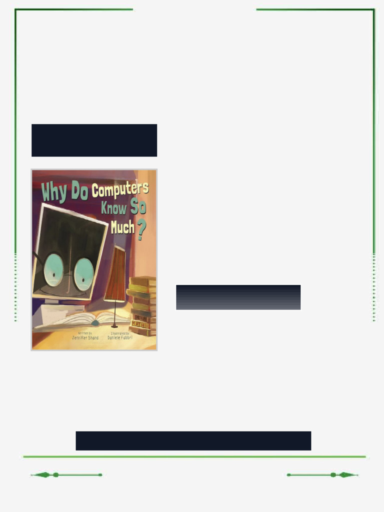 Why Do Computers Know So Much Jennifer Shand eBook browser-version ...
