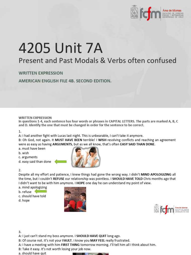 4205 Unit 7A Written Expression | PDF