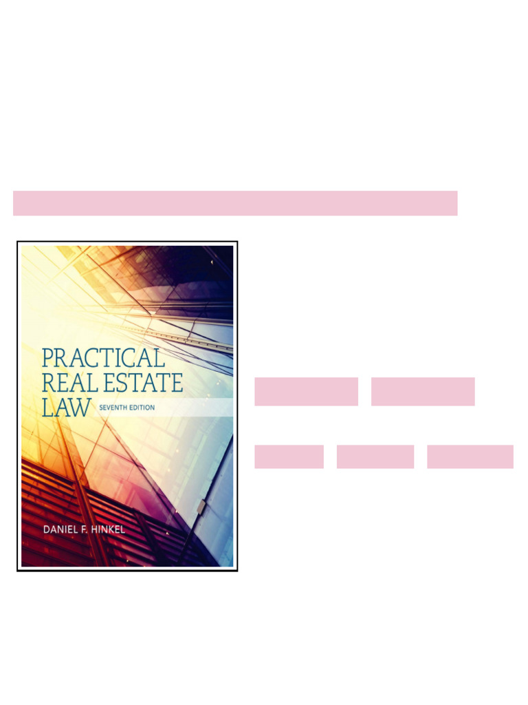 Practical Real Estate Law 7th Edition by Daniel F. Hinkel available all ...