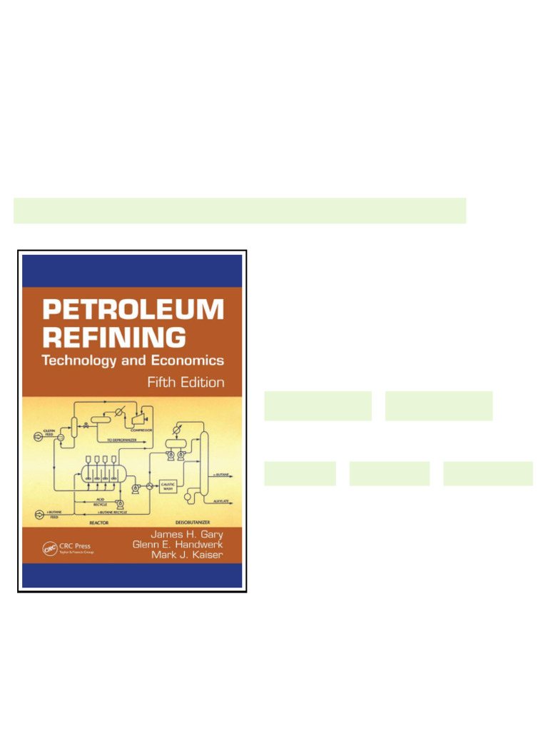 Petroleum Refining Technology and Economics 5th Edition Mark Manofsky ...