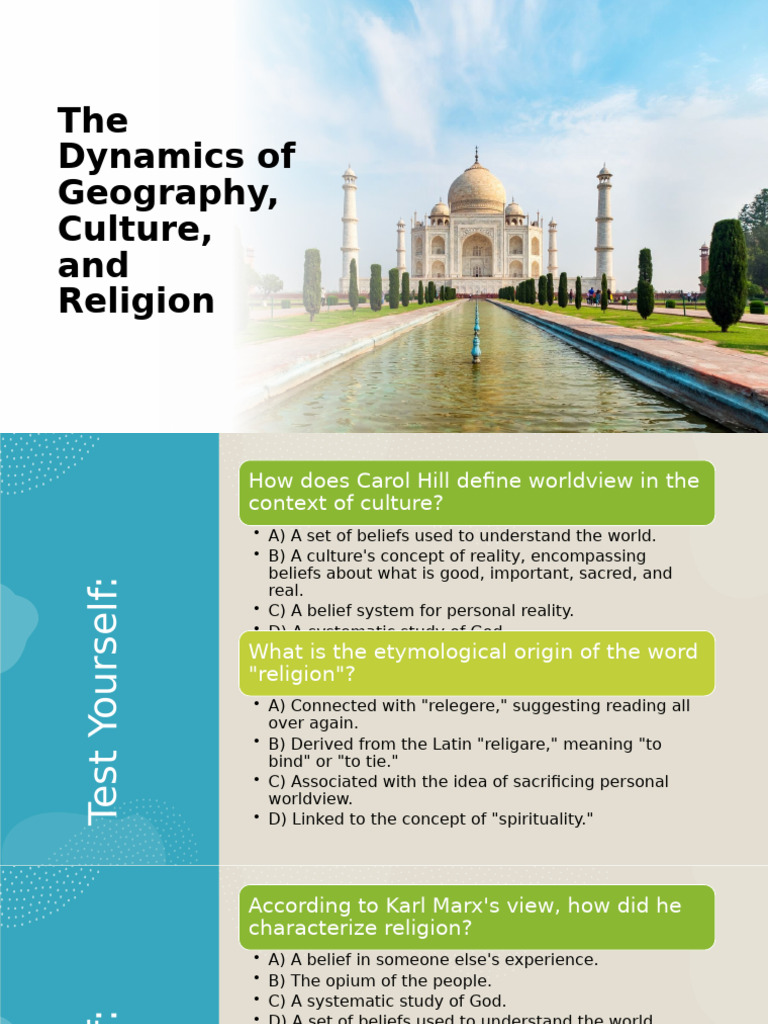 Lesson 2- The Dynamics of Geography, Culture, And Religion | PDF ...