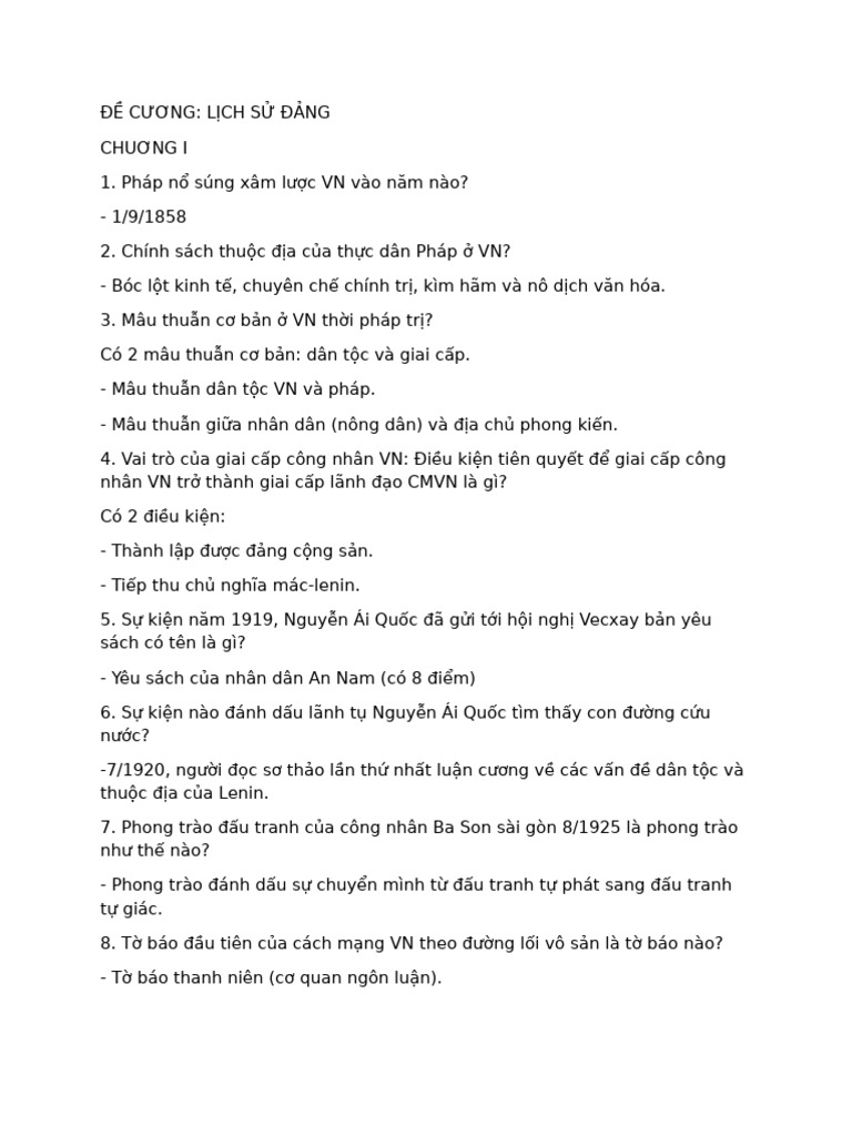 ĐỀ CƯƠNG LSD | PDF