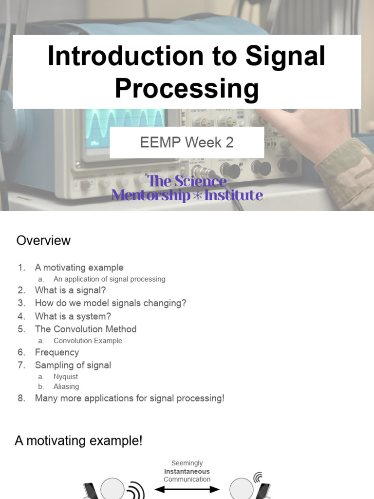 Introduction to Signal Processing Basics | PDF | Discrete Time And ...