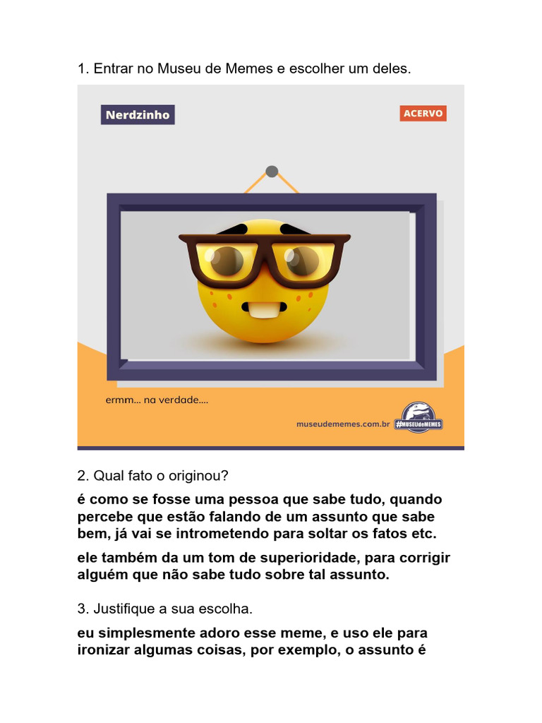 Mural de Memes e Museu Das Coisas Banais | PDF