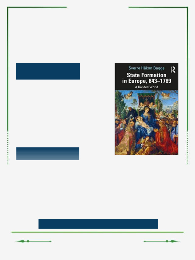 State Formation in Europe 843 1789 A Divided World Sverre Bagge eBook ...