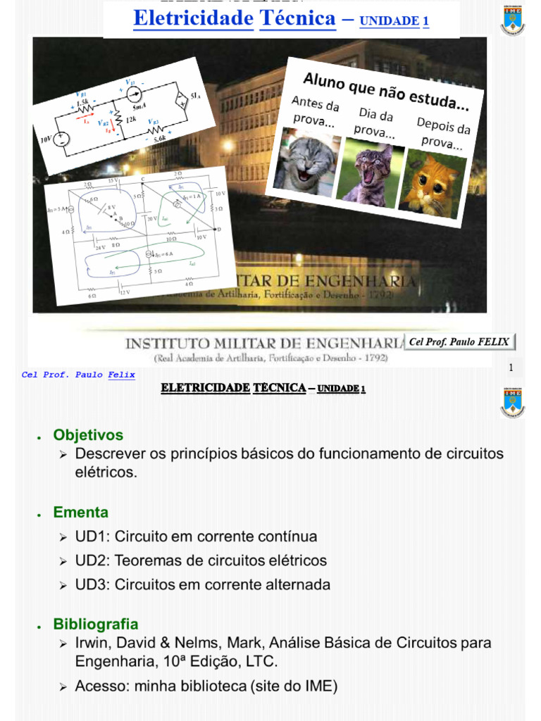 Microsoft PowerPoint - Aula 4_1_1 EleTec | PDF | Resistor | Eletricidade