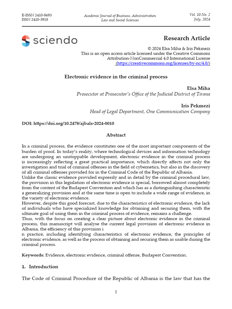 Electronic_evidence_in_the_criminal_process | PDF | Digital Forensics ...