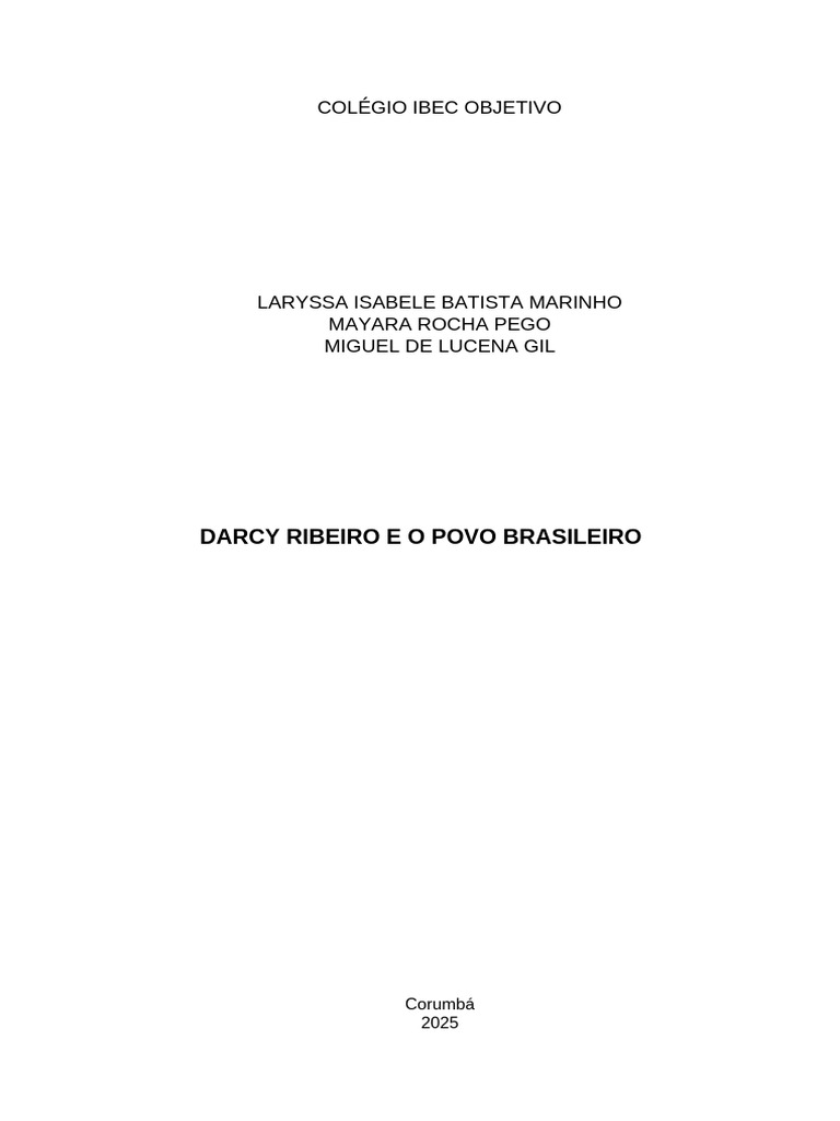 trabalho abnt | PDF | Brasil | Brasileiros