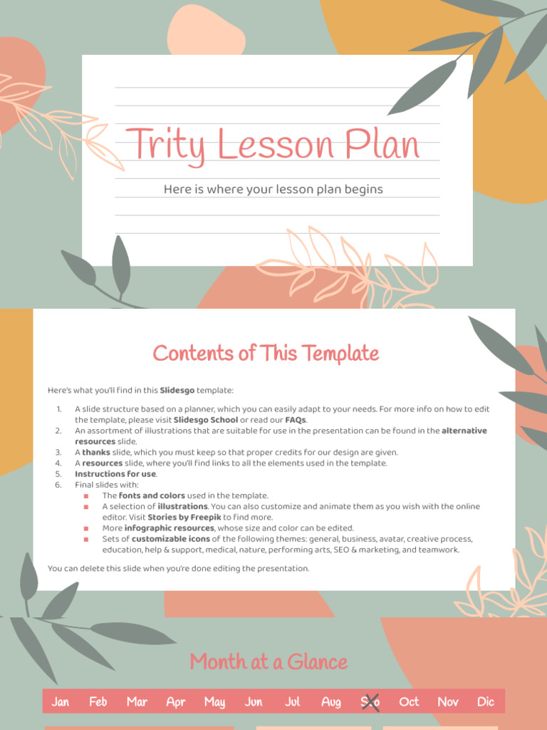Copy of Trity Lesson Plan by Slidesgo | PDF | Planets | Planets In ...