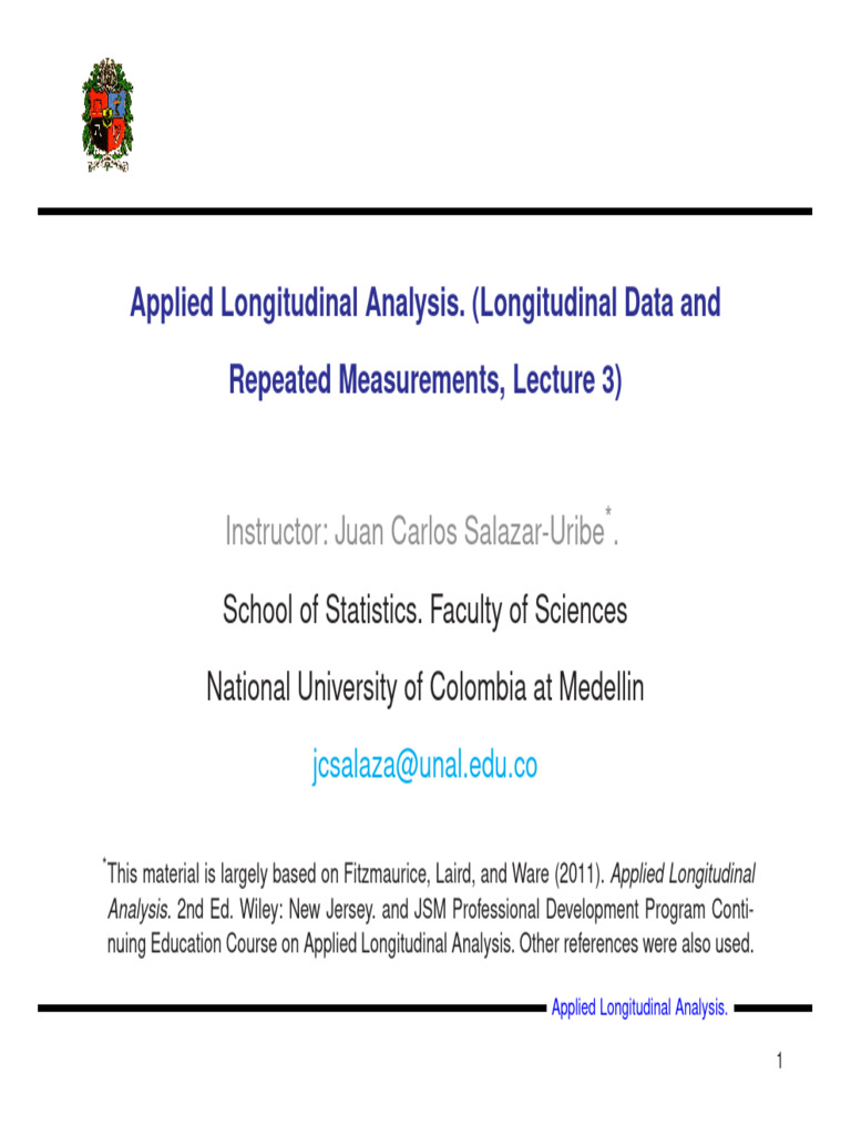 Analisis de Datos Longitudinales y de Medidas Repetidas | PDF ...