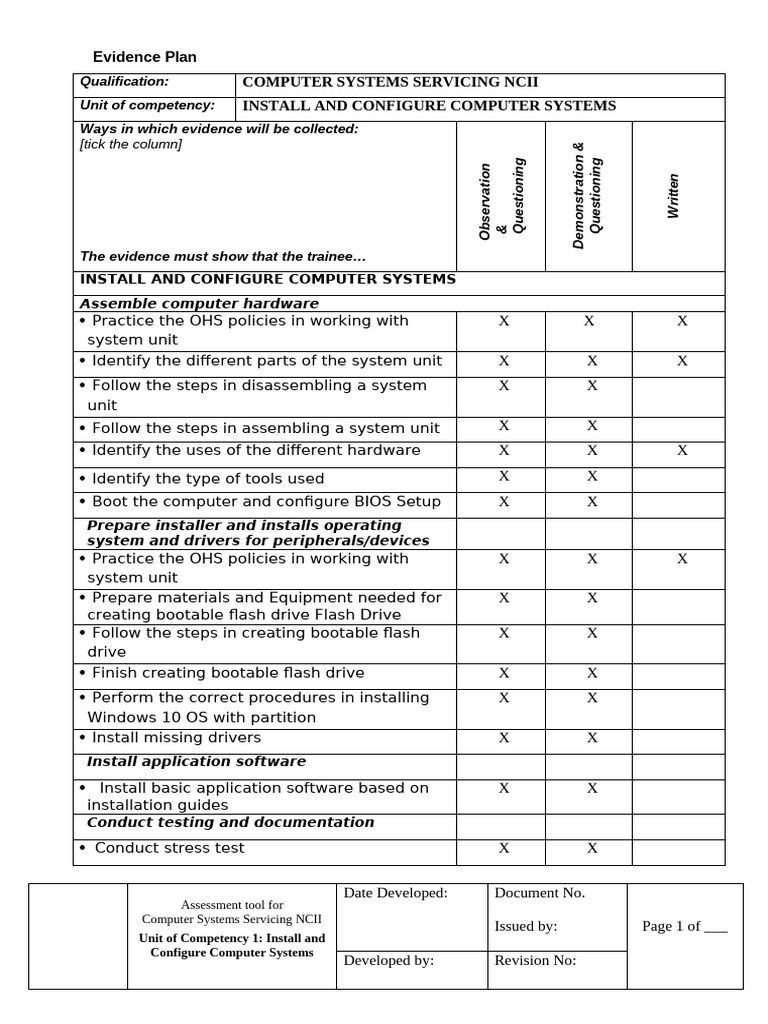 Unit Competency Assessment 2 for CSS NCII | PDF | Bios | Booting