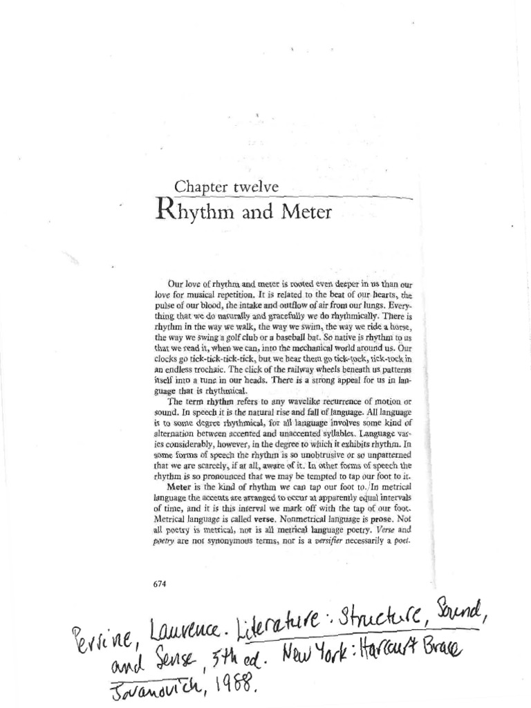 Understanding Rhythm and Meter in Poetry | PDF | Metre (Poetry) | Poetry
