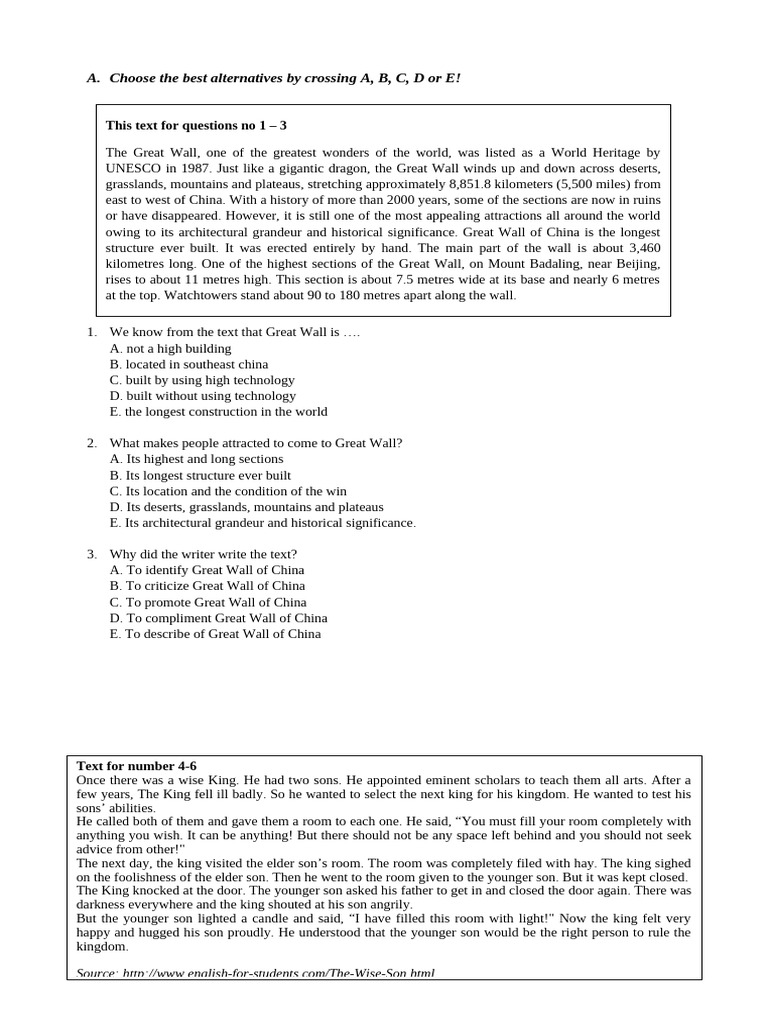 Great Wall and Life Lessons in Texts | PDF | Lenovo