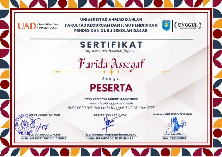 sertif makrab | PDF