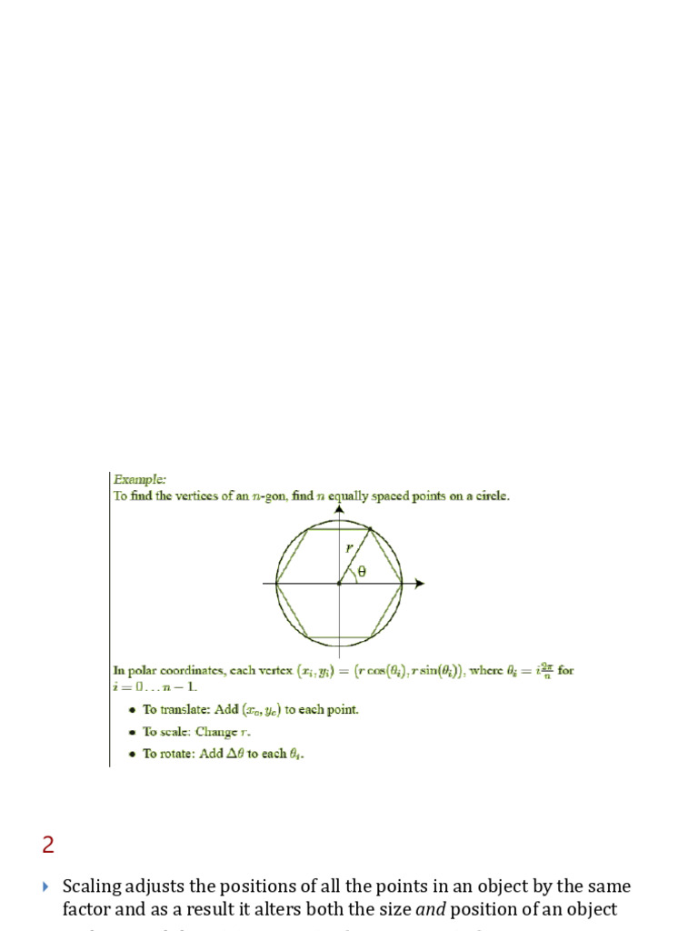 2D Transformations in Computer Vision | PDF