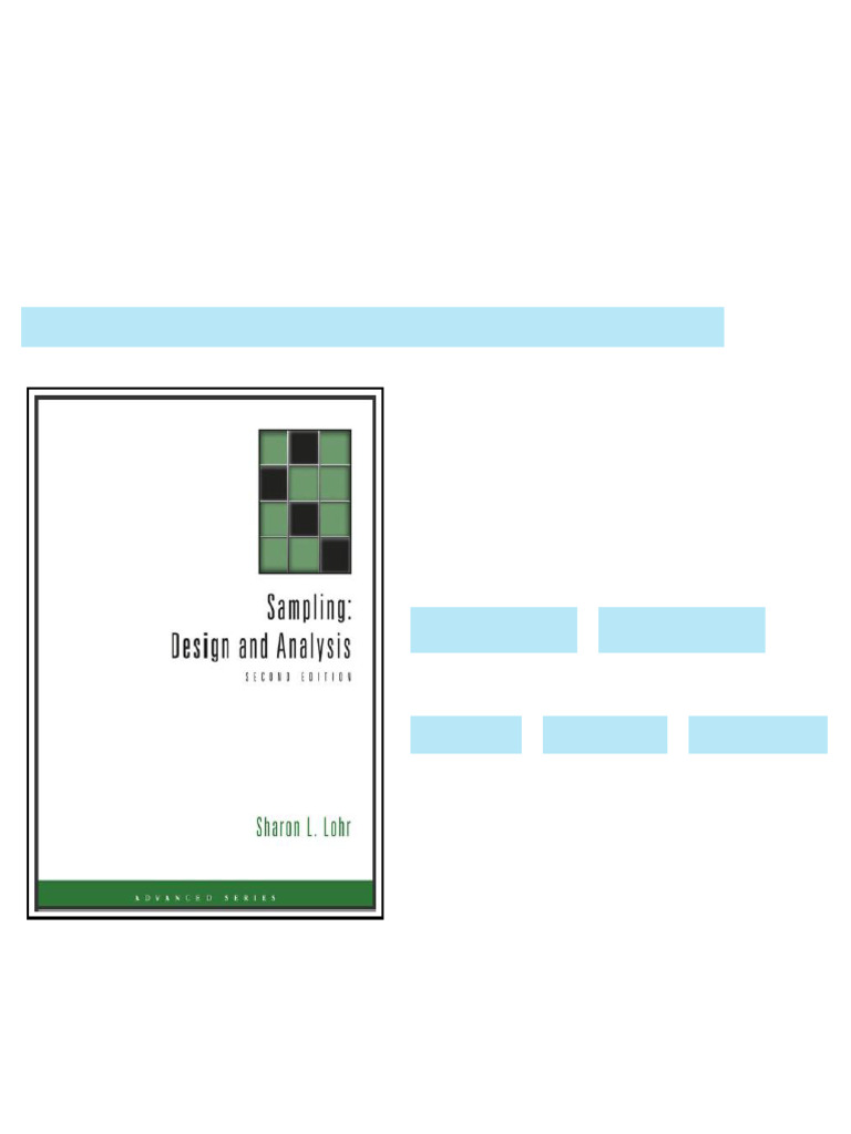 (Instruction Manual) Sampling Design and Analysis 2nd Edition Kindle & PDF Formats | PDF