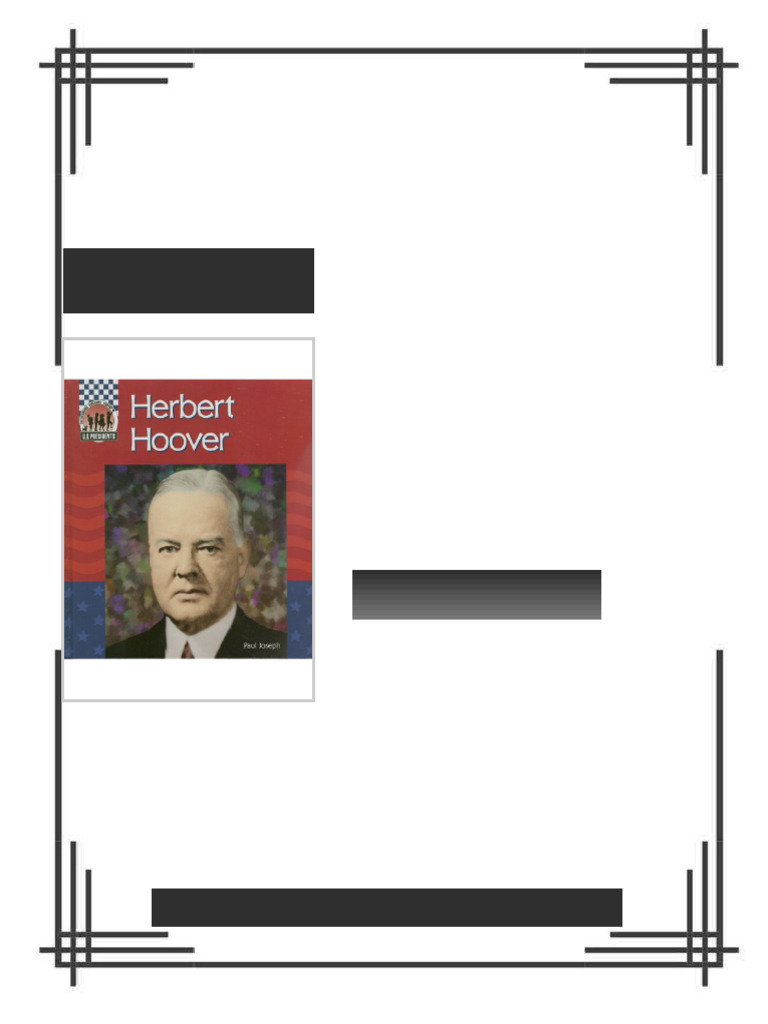 Herbert Hoover United States Presidents Joseph ebook continuous ...