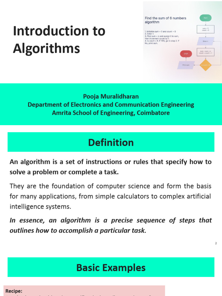Understanding Algorithms Basics | PDF | Algorithms | Electrical Engineering