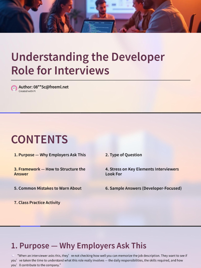 Understanding Your Role | PDF