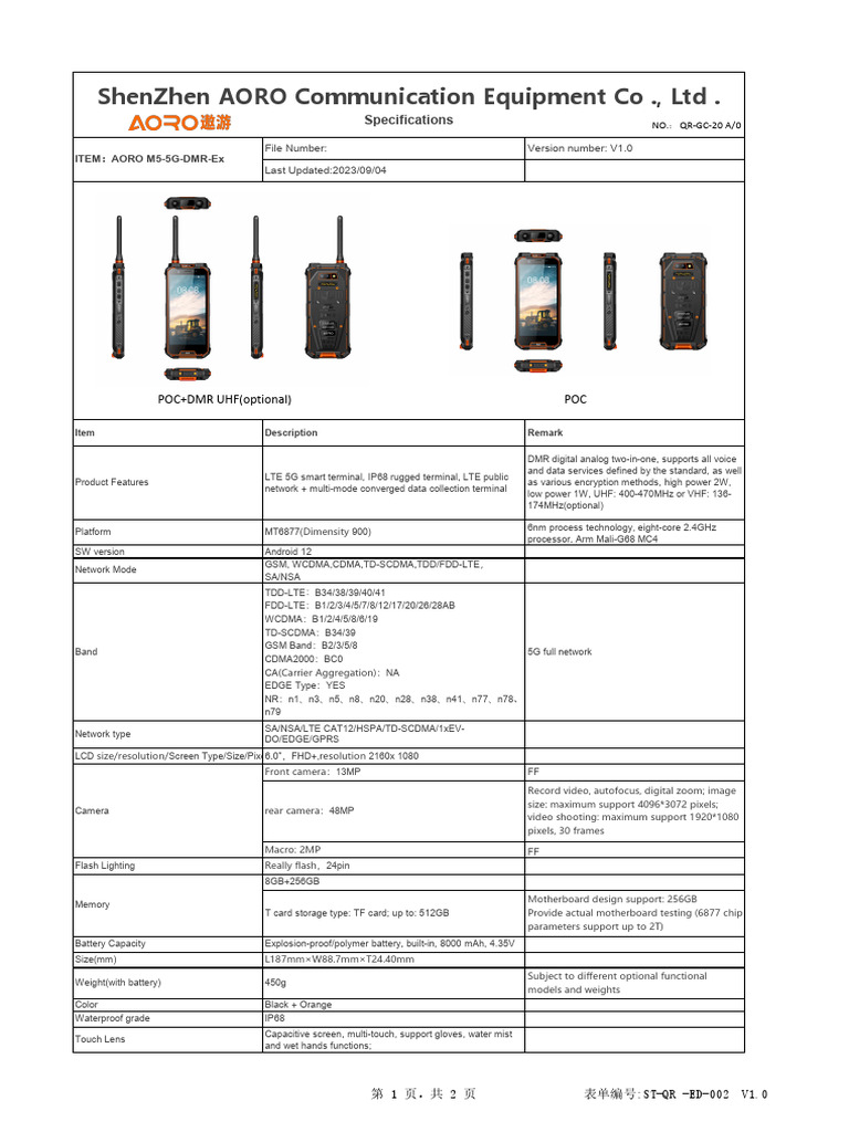 Explosion Proof Mobile | PDF | Lte (Telecommunication) | Information ...