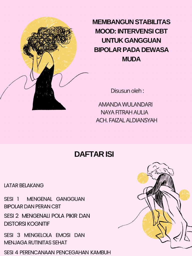 Yellow and Black Illustrated Bipolar Disorder Presentation (Presentasi ...