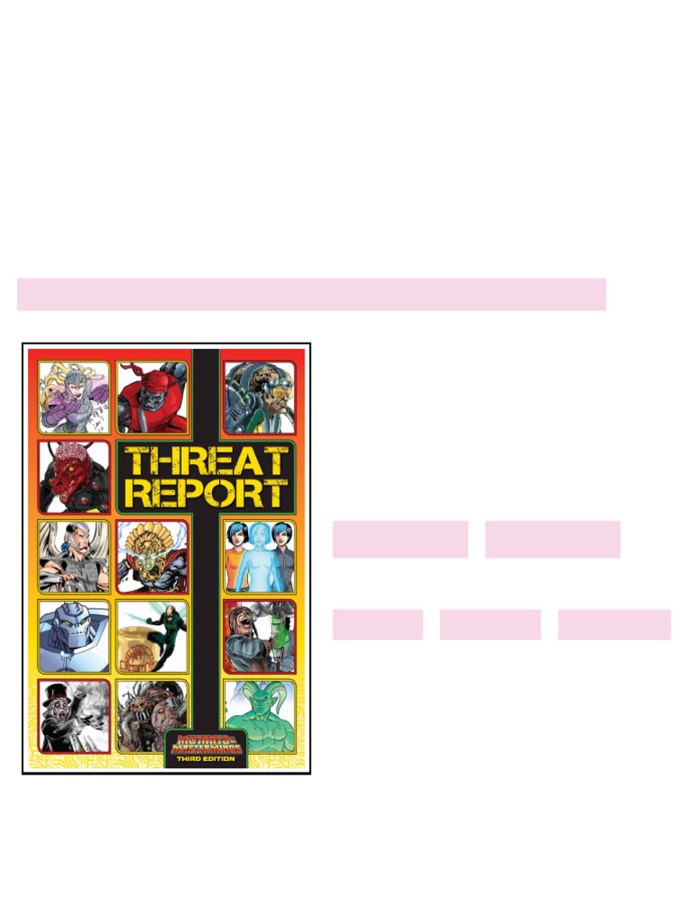 (Ebook) Mutants & Masterminds Threat Report by Glenn Hall, Steve Kenson ...