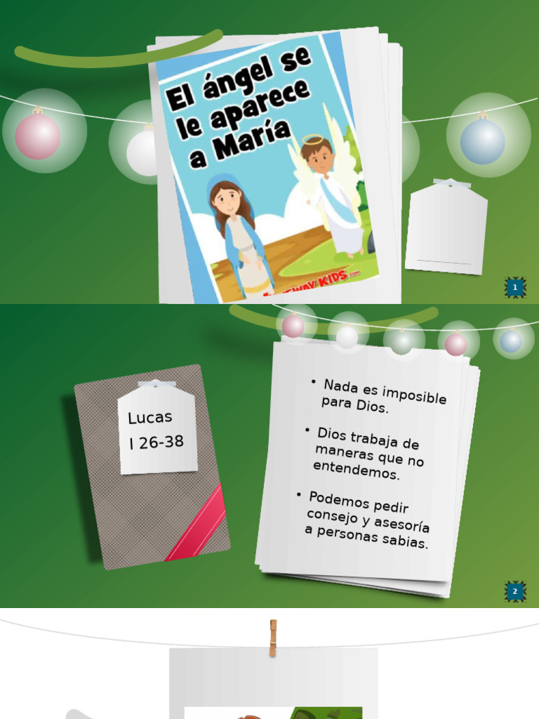 El ángel se le aparece a María | PDF