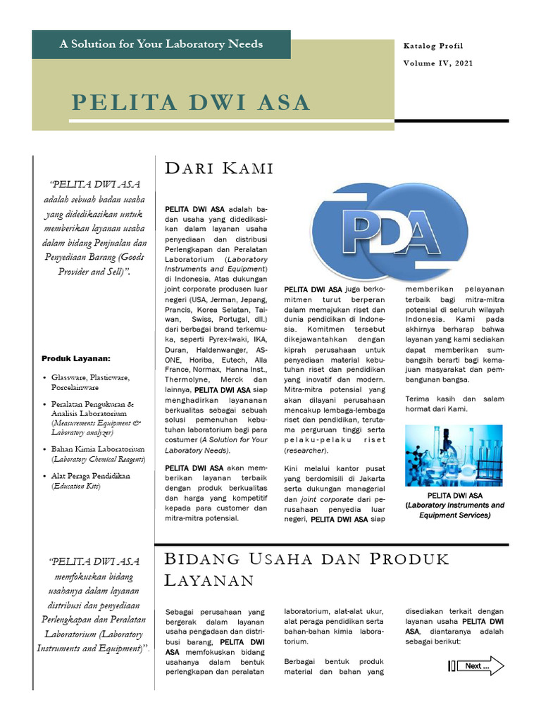 Layanan Peralatan Laboratorium Terpercaya | PDF