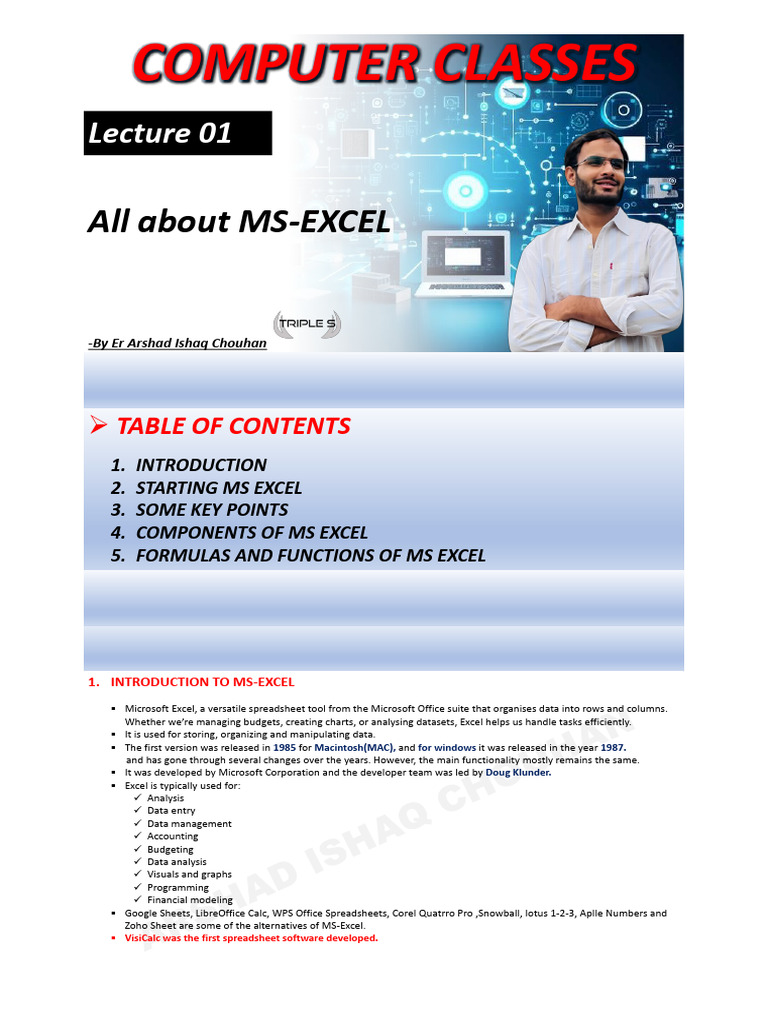 MS EXCEL FOR JUNIOR ASSISTANT_74322082_2025_12_27_11_50 | PDF ...