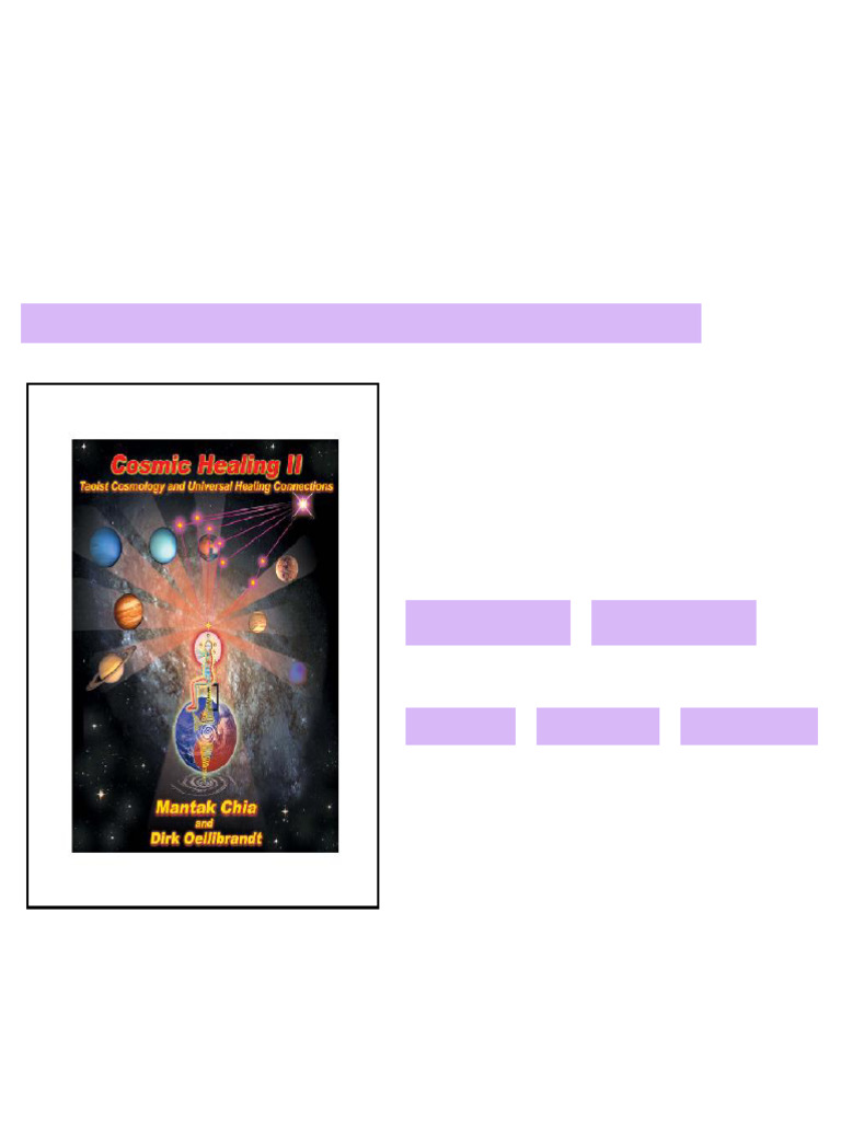 Cosmic Healing II 2001 en 276s 1ST Edition Mantak Chia And Dirk ...