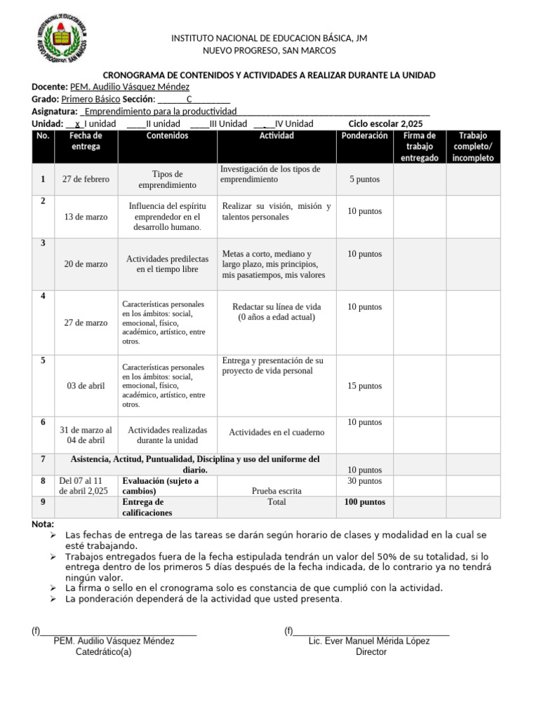 Emprendimiento Primero C | PDF | Iniciativa empresarial