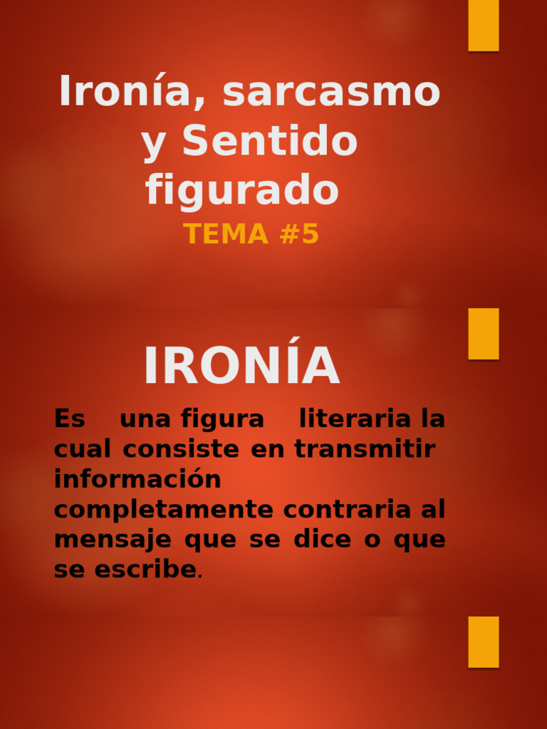 Ironía y Sarcasmo: Definición y Ejemplos | PDF