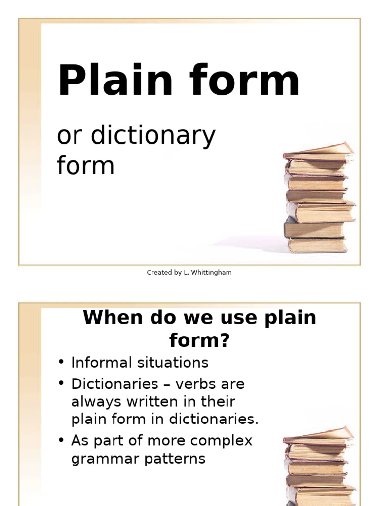 plain_form_verbs | PDF | Languages Of Asia | Morphology
