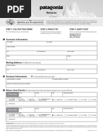 H&M Return Form Instructions | PDF
