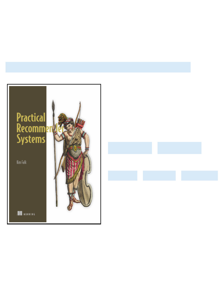 Practical Recommender Systems 1617292702 sample | PDF